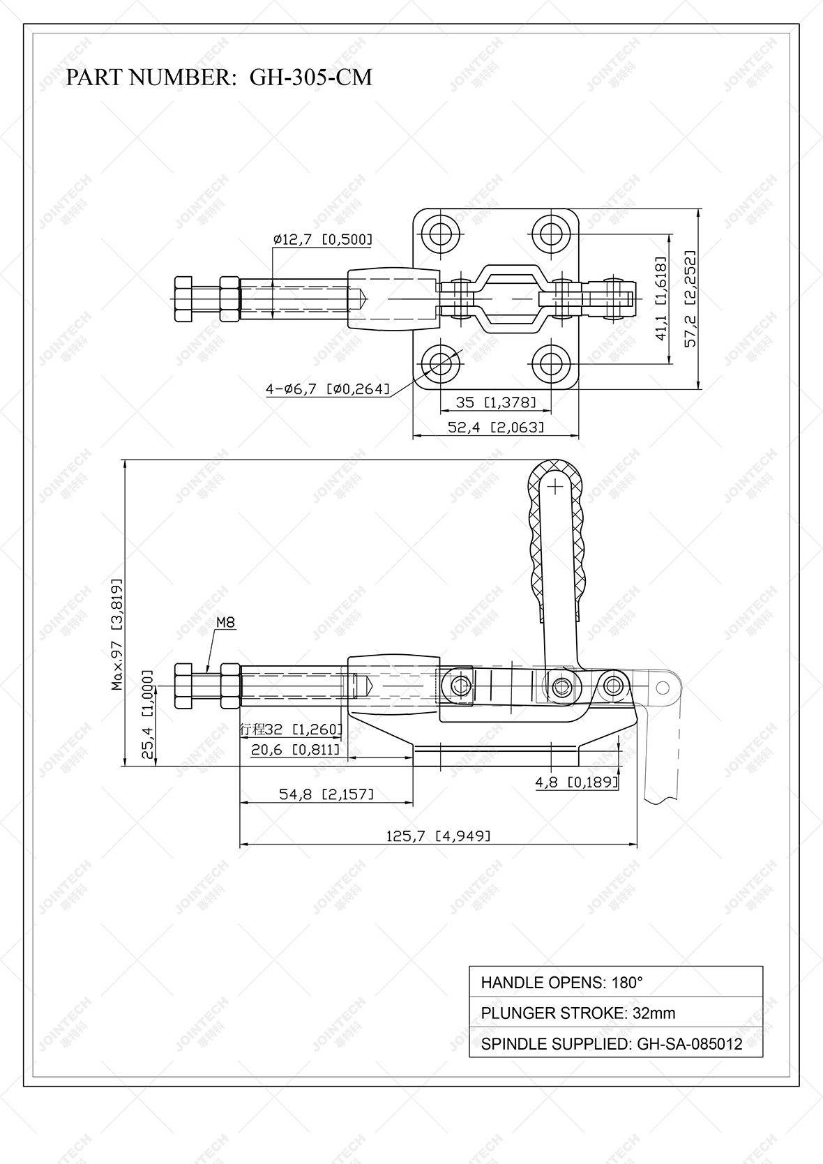 Straight Line Push Pull Toggle Clamp Use On Electronic Testing Holder ...