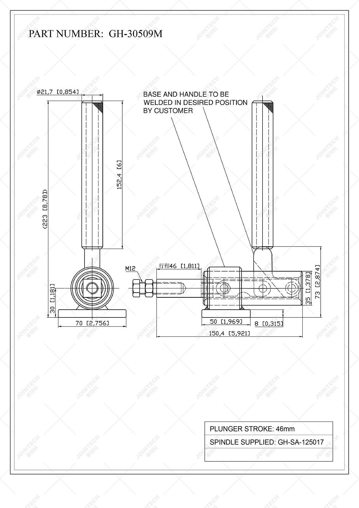 Heavy Duty Straight Line Action Push-Pull Toggle Clamp - Buy Push Pull ...