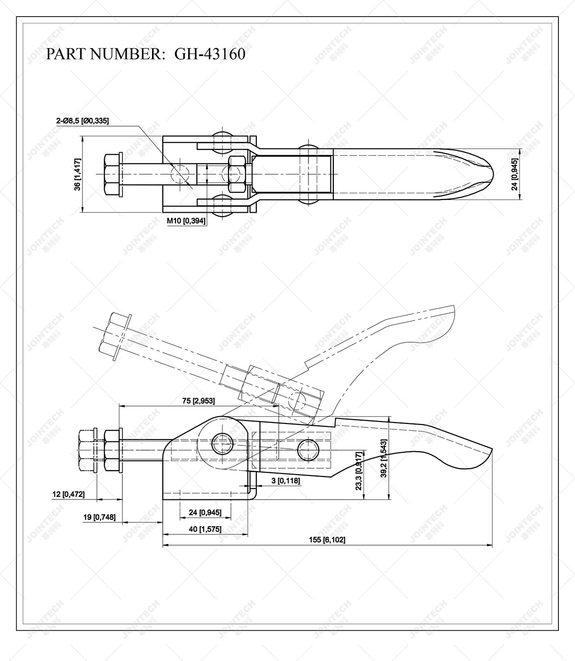 J-Hook Latch Toggle Clamp Use On Woodworking Applications - Buy Latch ...